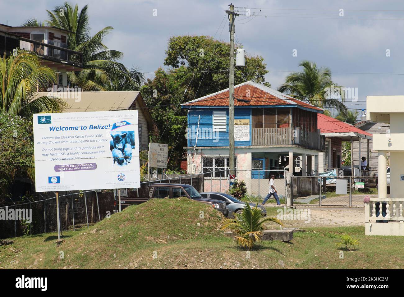 PUNTA GORDA, BELIZE - MARCH 15 2016 Welcome to Belize sing at Belize ...