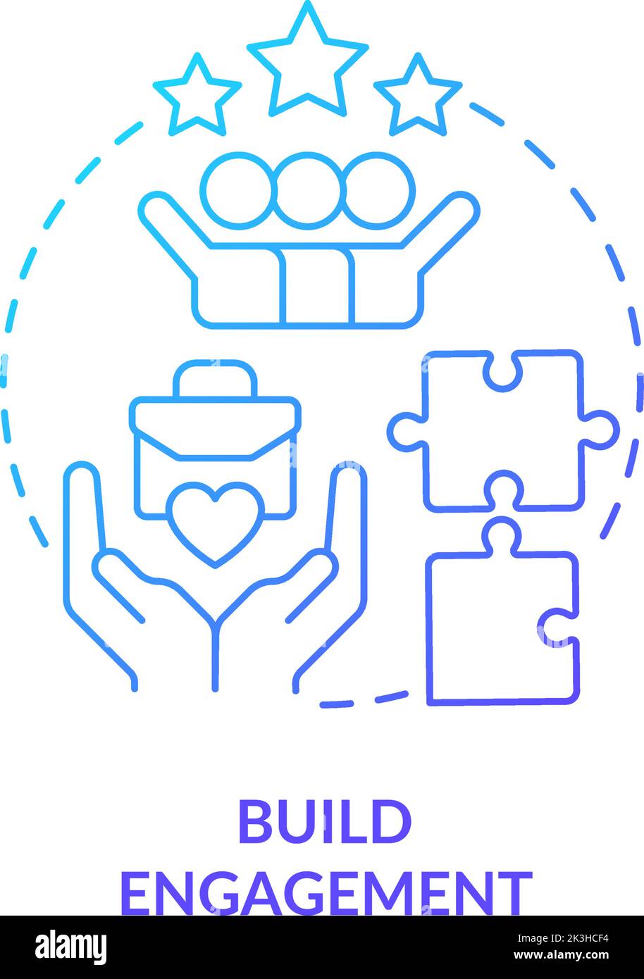 Build engagement blue gradient concept icon Stock Vector Image & Art ... Build engagement blue gradient concept icon Stock Vector Image & Art ...