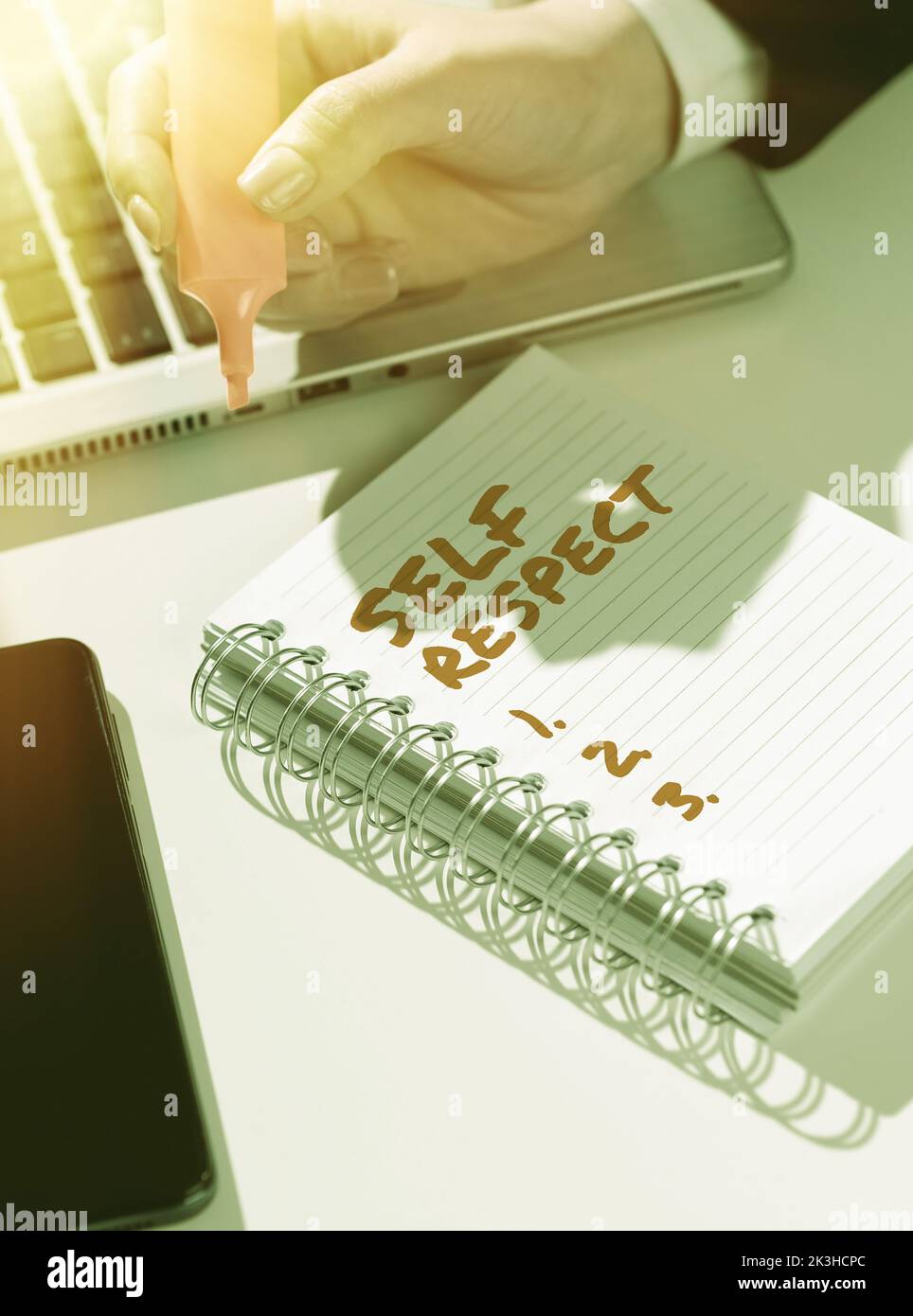 Text sign showing Self Respect. Word Written on Pride and confidence in ...