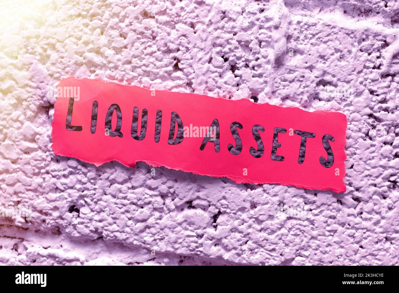 Conceptual display Liquid Assets. Business overview Cash and Bank ...