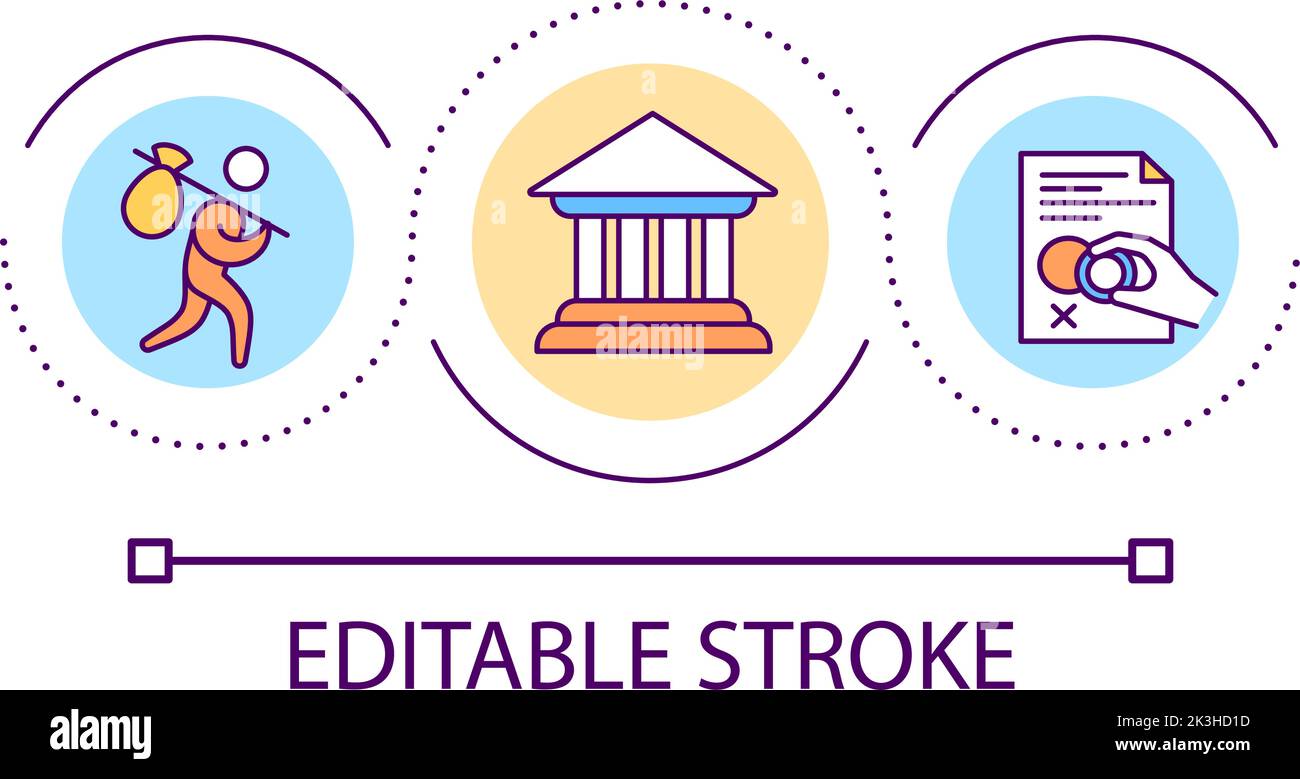 Extradition sentence loop concept icon Stock Vector Image & Art - Alamy