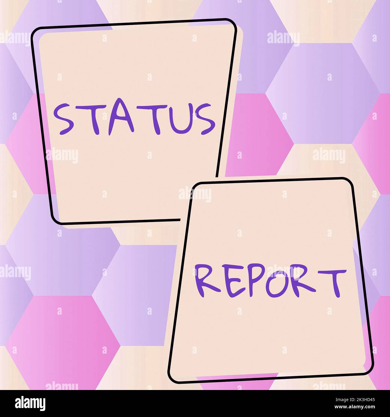 Hand writing sign Status Report. Conceptual photo Update Summary of ...