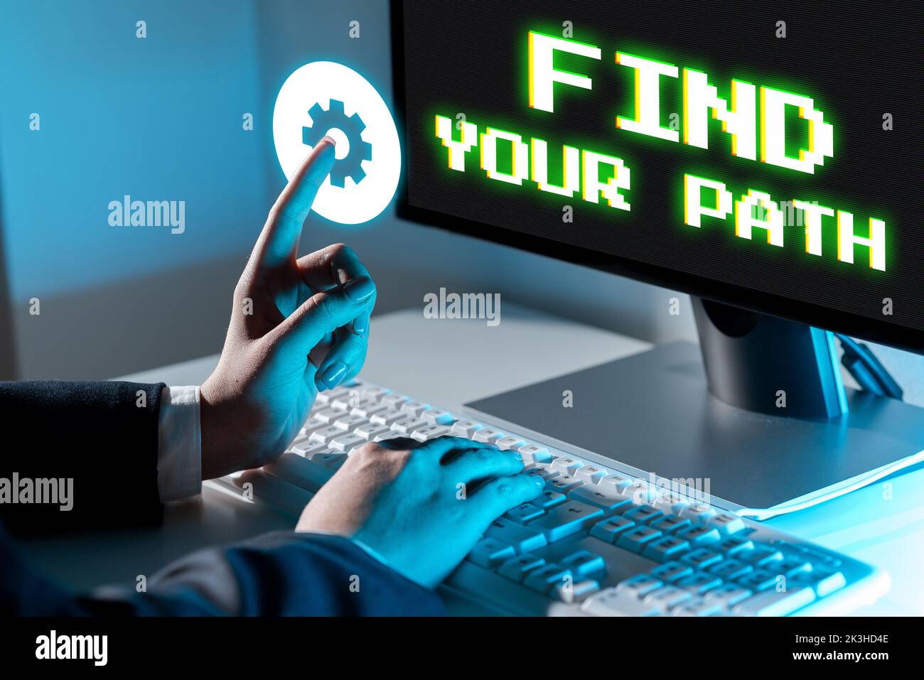 Writing displaying text Find Your Path, Concept meaning Search for a ...