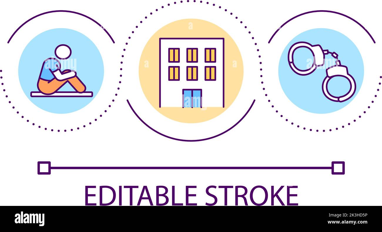 Imprisonment loop concept icon Stock Vector Image & Art - Alamy