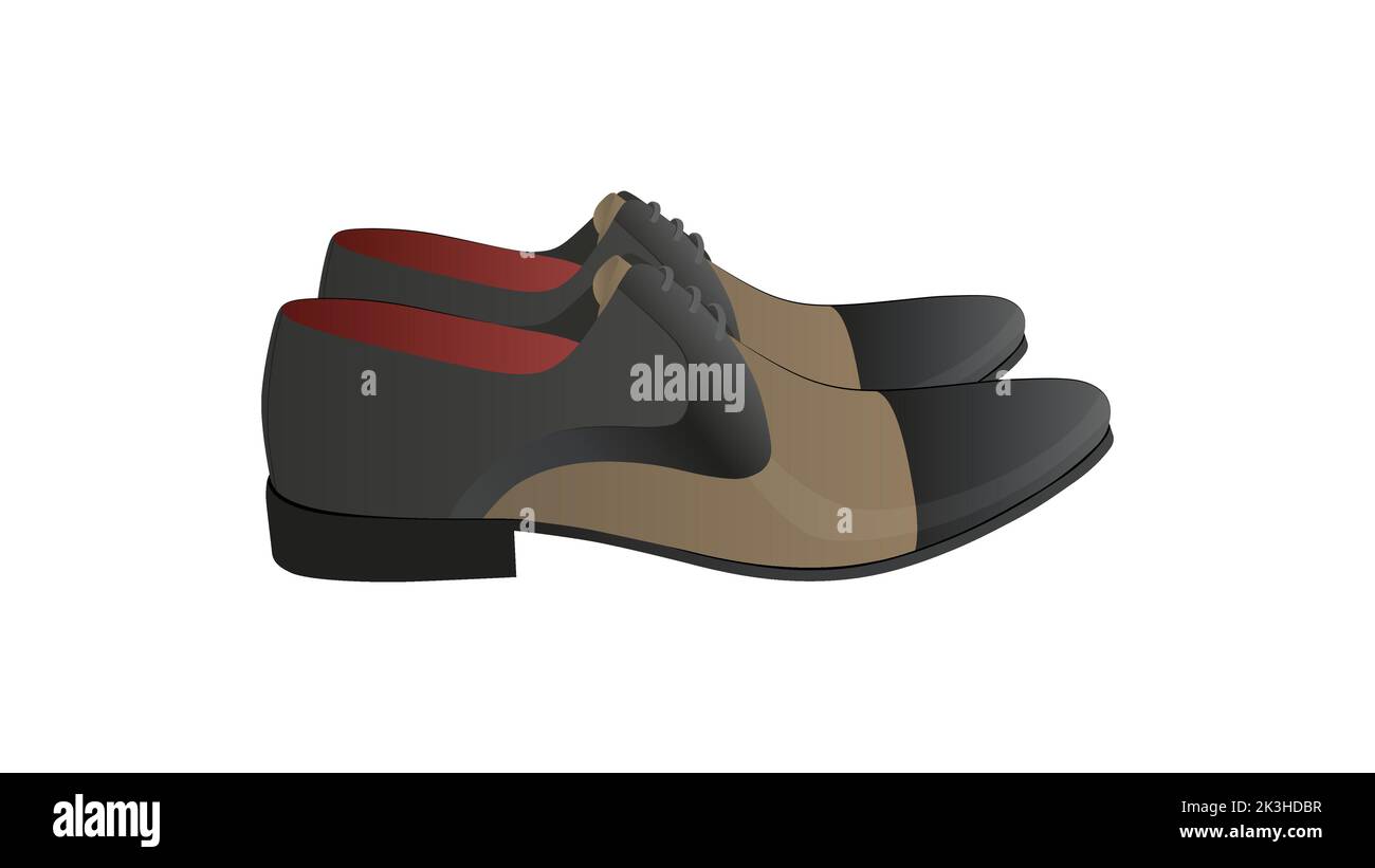 Men's classic shoes isolated on white background, Fashionable men's ...