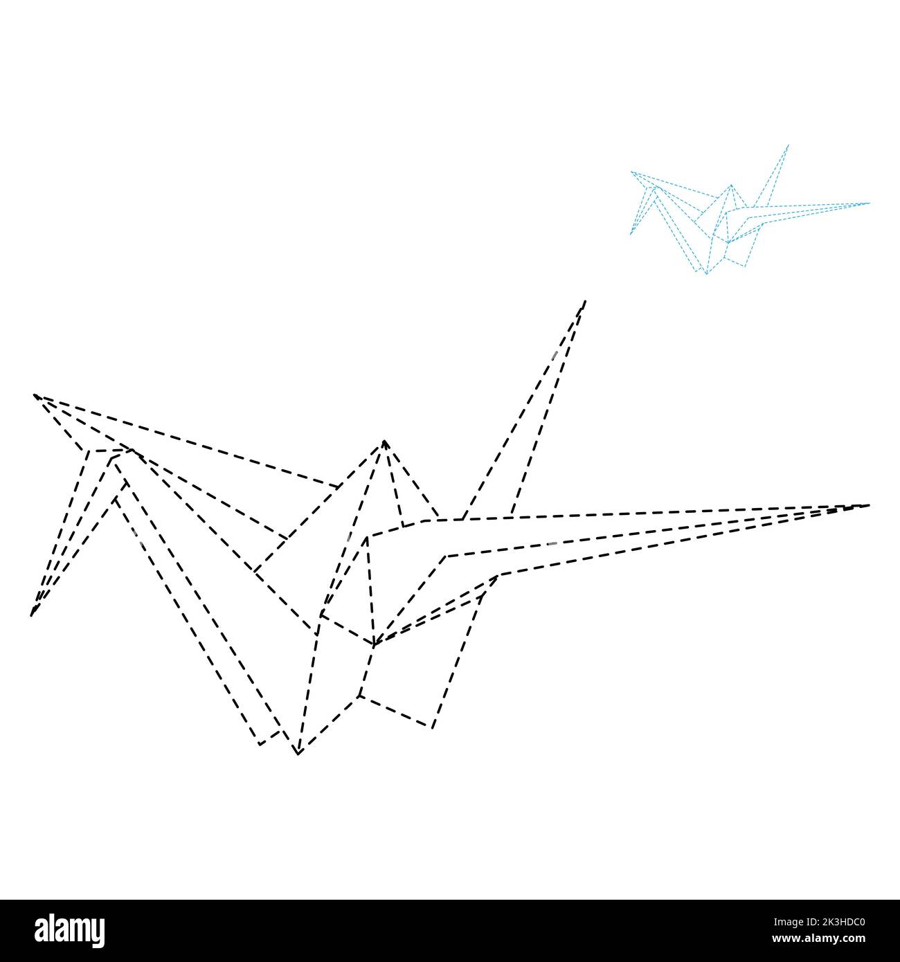 Origami Crane Vector Free: SVG Origami Crane Vector Graphics