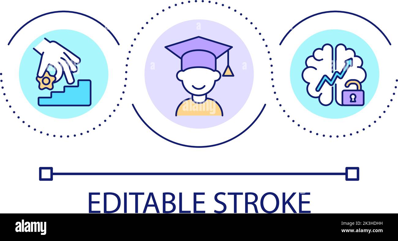 Student progress loop concept icon Stock Vector Image & Art - Alamy