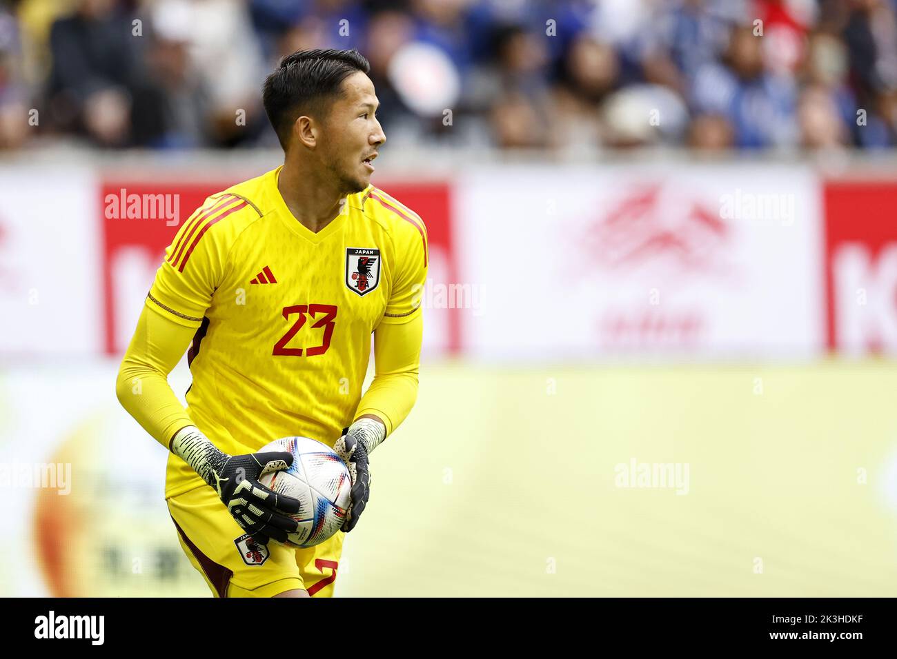 DUSSELDORF - Japan goalkeeper Daniel Schmidt during the International ...