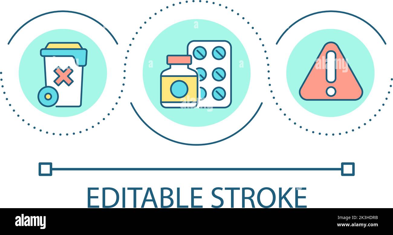 Medical waste disposal loop concept icon Stock Vector Image & Art - Alamy