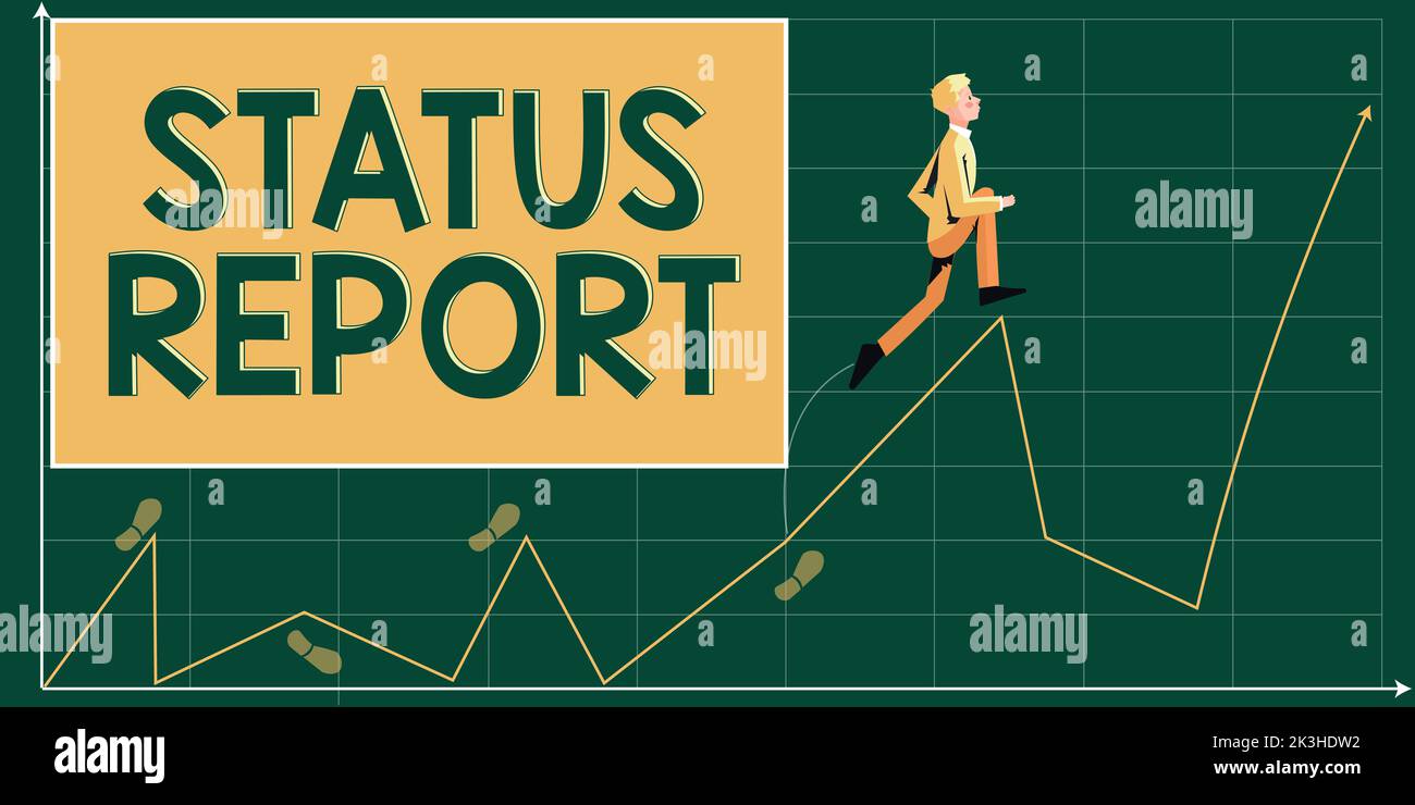 Hand writing sign Status Report, Business approach Update Summary of ... Hand writing sign Status Report, Business approach Update Summary of ...