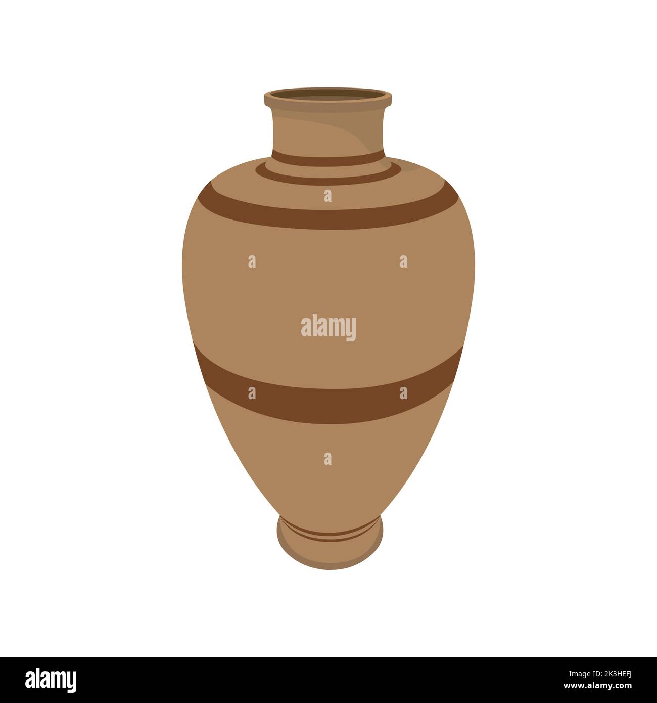 Clay pots vector illustration isolated on white background Stock Vector ...
