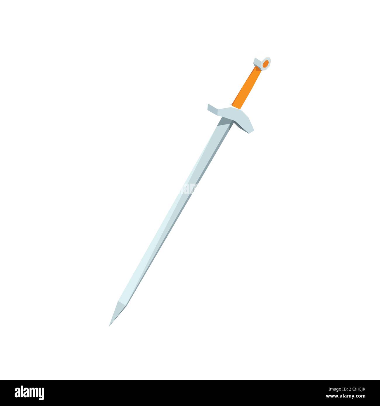 cartoon game sword, Swords in flat style, Cartoon sword for a game on ...