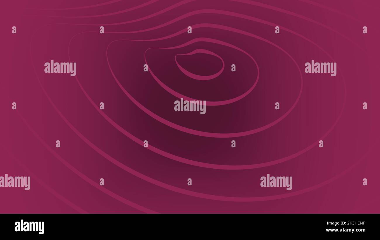 Simple geometric shape abstract patterned horizontal background. Wavy curvy lines on a smooth ...