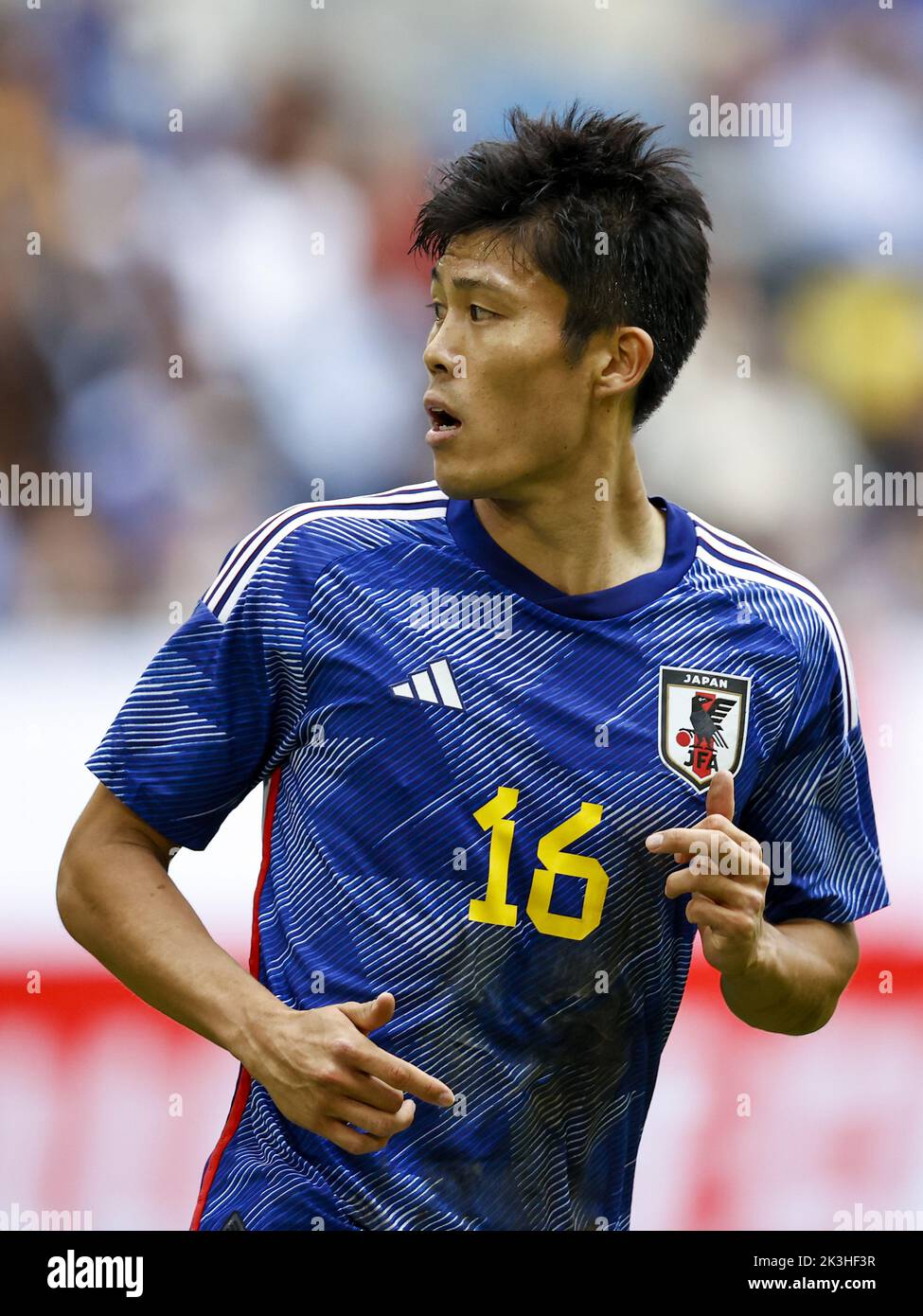 DUSSELDORF - Takehiro Tomiyasu of Japan during the Japan vs. United ...