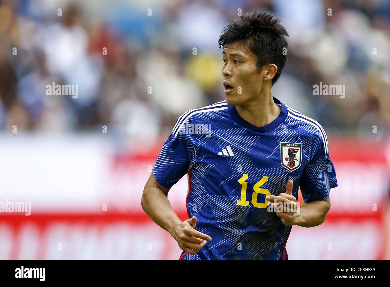DUSSELDORF - Takehiro Tomiyasu of Japan during the Japan vs. United ...
