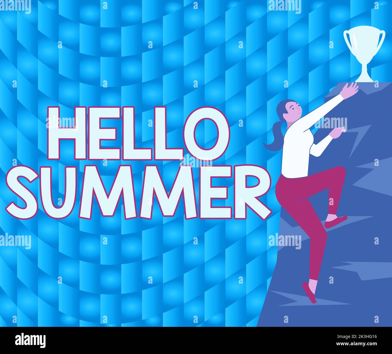 Writing displaying text Hello Summer. Word Written on Welcoming the ...