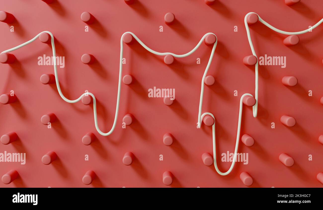 Abstract business problem solving concept. String finding route through ... Abstract business problem solving concept. String finding route through ...