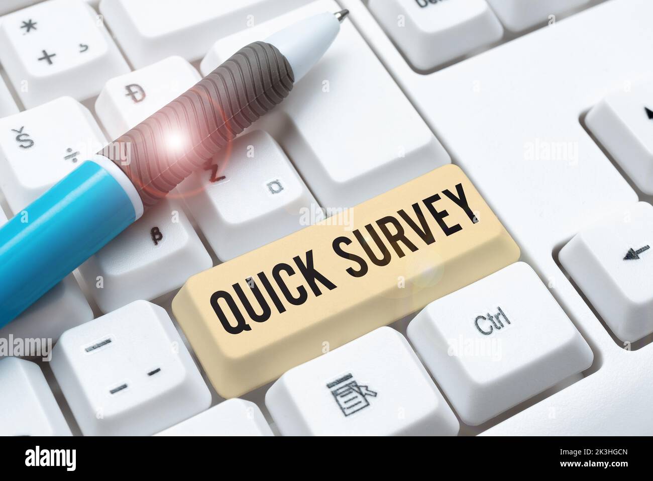 Text sign showing Quick Survey. Business approach Conduct fast check on ...