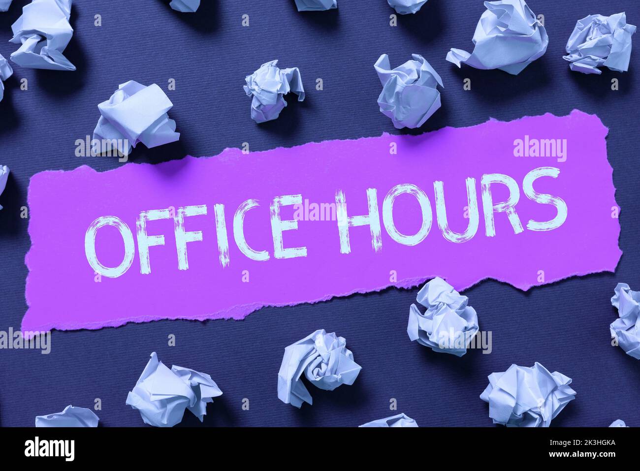 Text sign showing Office Hours. Word Written on The hours which ...