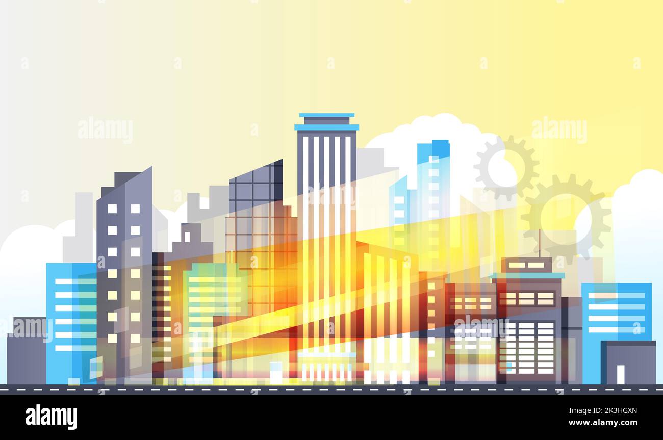 Urban Cityscape - Development - Illustration as EPS 10 File Stock ...