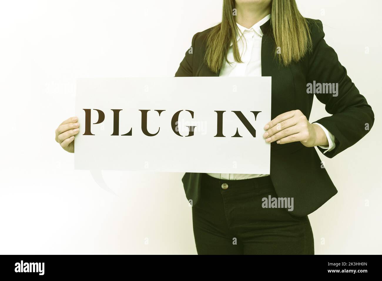 Inspiration showing sign Plug In. Internet Concept putting device into ...