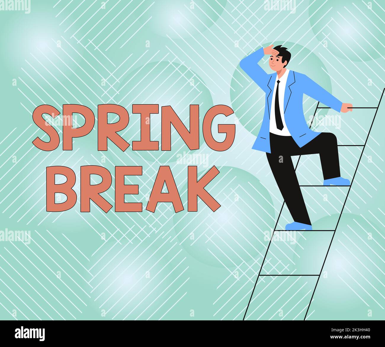 Text caption presenting Spring Break. Business approach Vacation period ...