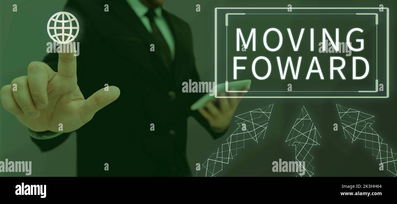 Writing displaying text Moving Foward. Business showcase Towards a ... Writing displaying text Moving Foward. Business showcase Towards a ...