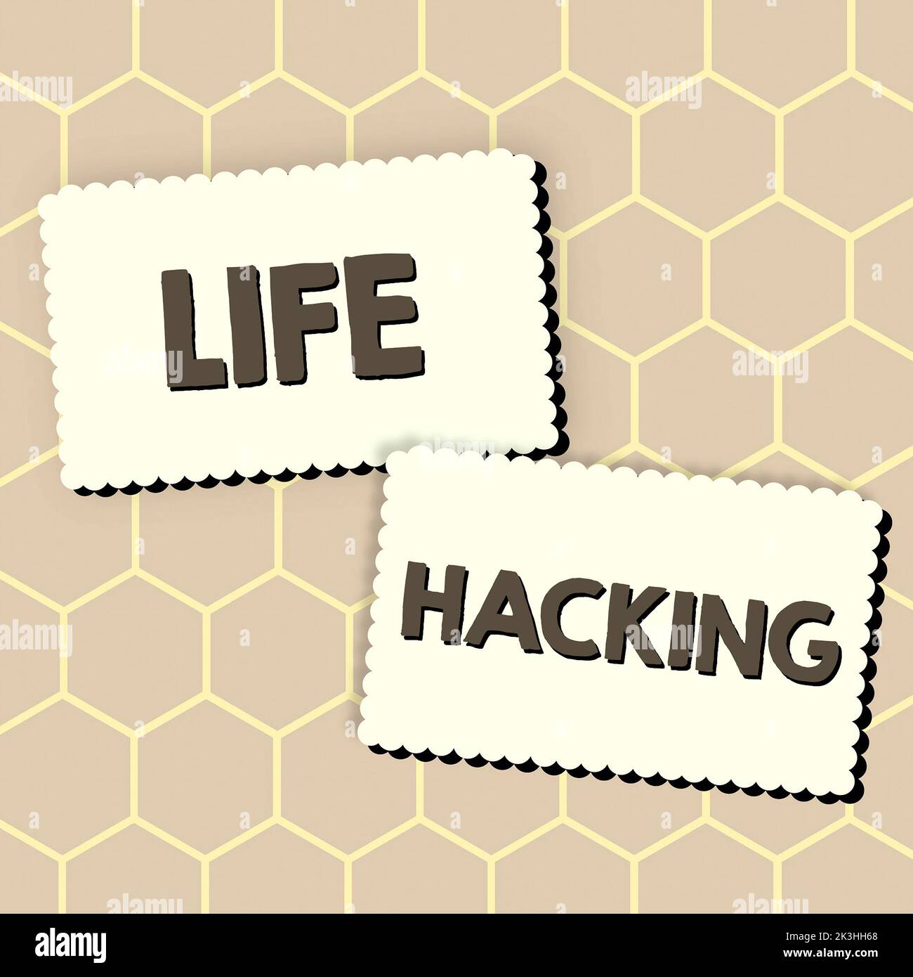 Conceptual caption Life Hacking. Business concept Simple and clever ...