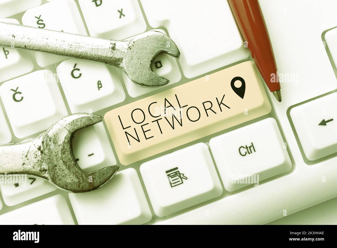 Writing displaying text Local Network. Business overview Intranet LAN ...