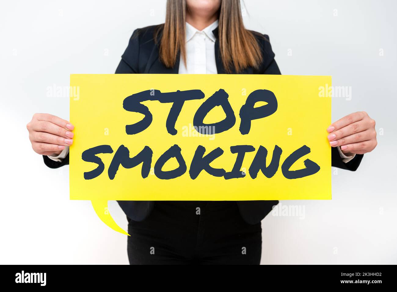 Conceptual display Stop Smoking. Business showcase Discontinuing or ...