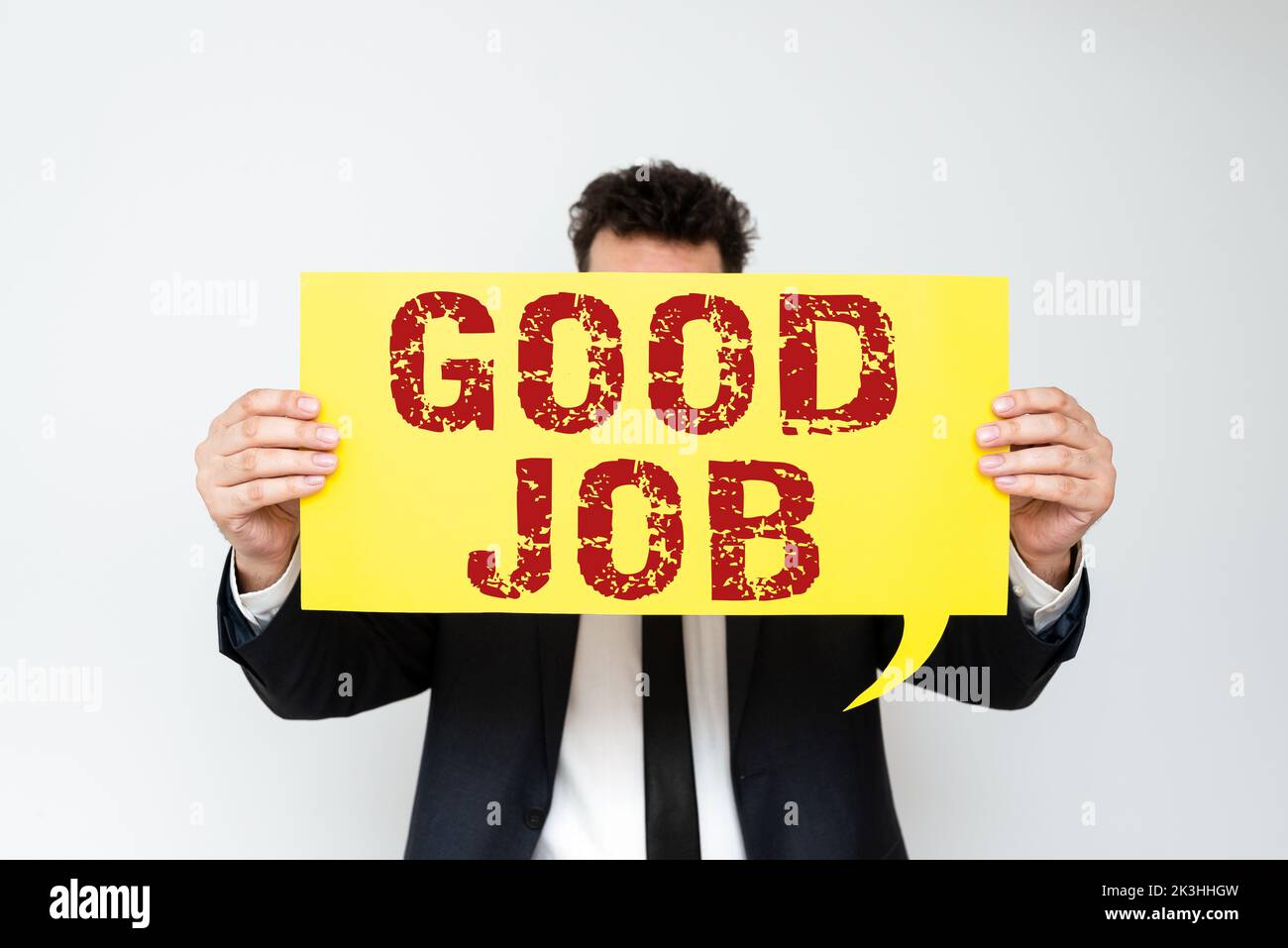 Sign displaying Good Job. Internet Concept encourage someone for his ...