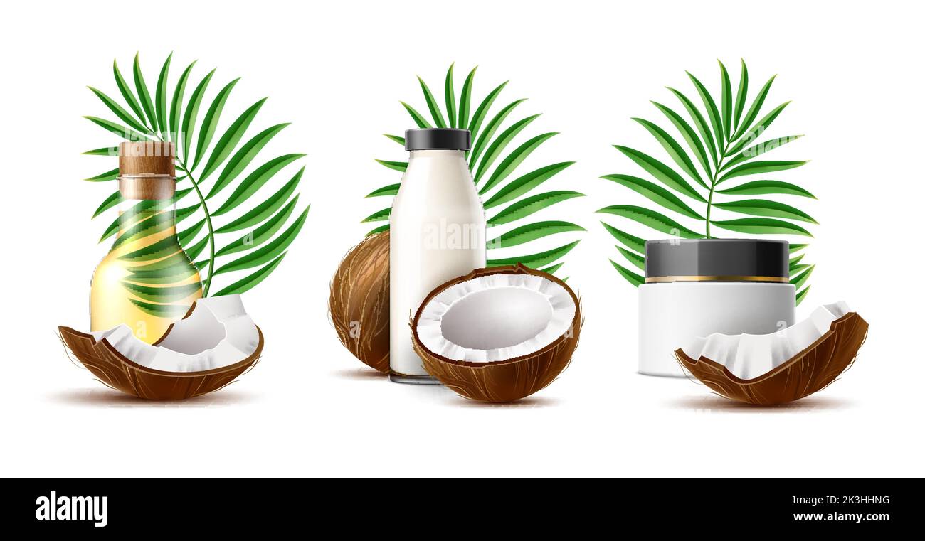 Realistic coconut blank butter packaging Cut Out Stock Images ...