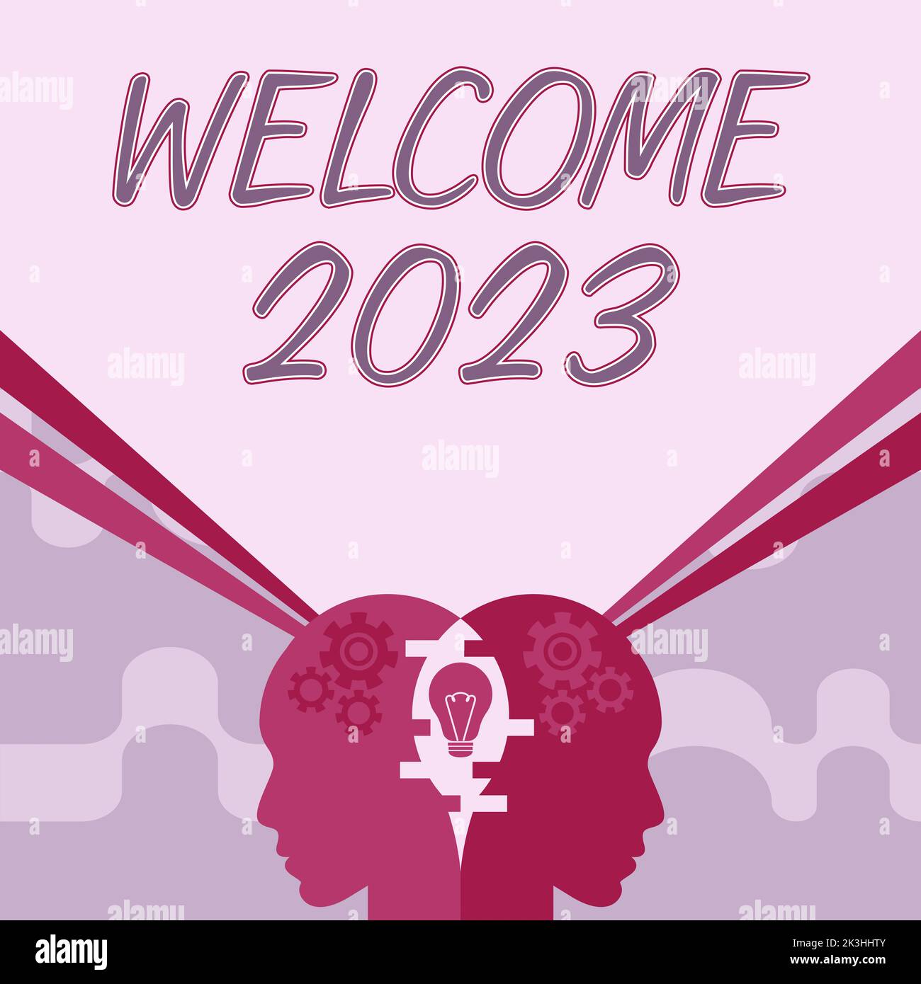 Hand writing sign Welcome 2023. Business overview New Year Celebration ...