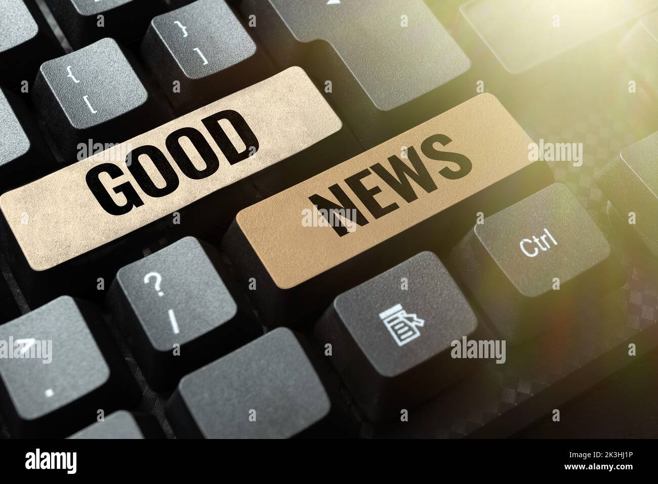 Text sign showing Good News. Word for Someone or something positive ...