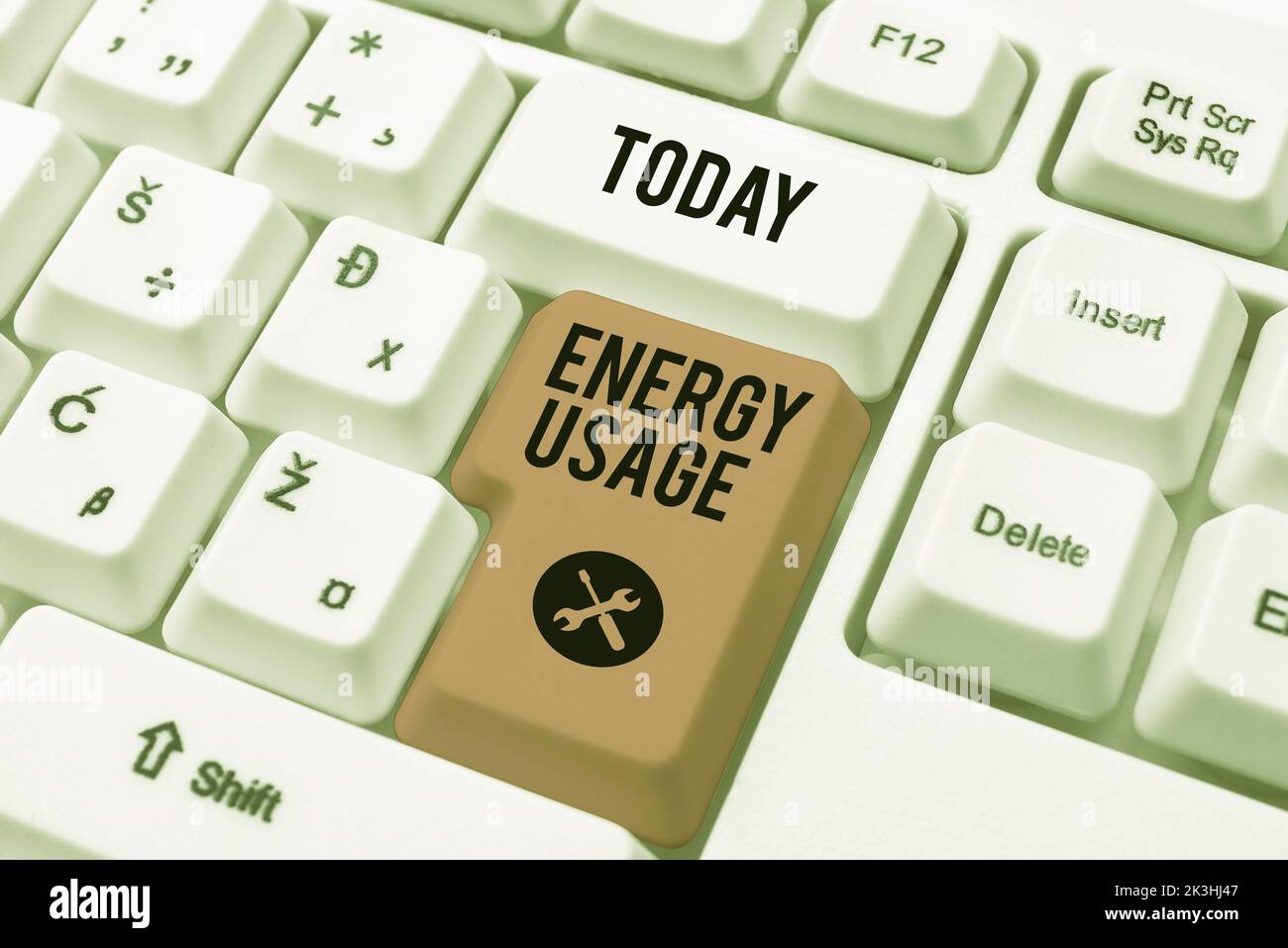 Conceptual display Energy Usage. Business idea Amount of energy ...