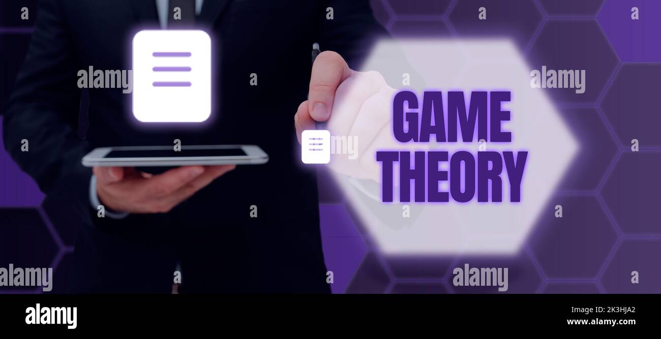 Inspiration showing sign Game Theory. Business approach branch of ...