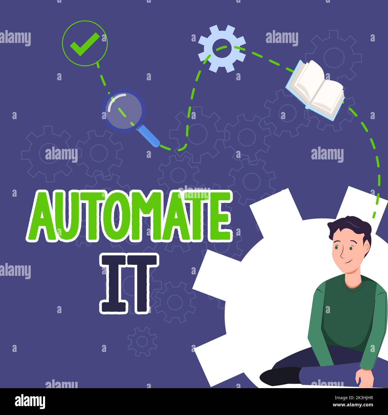 Text showing inspiration Automate It. Word for convert process or ...