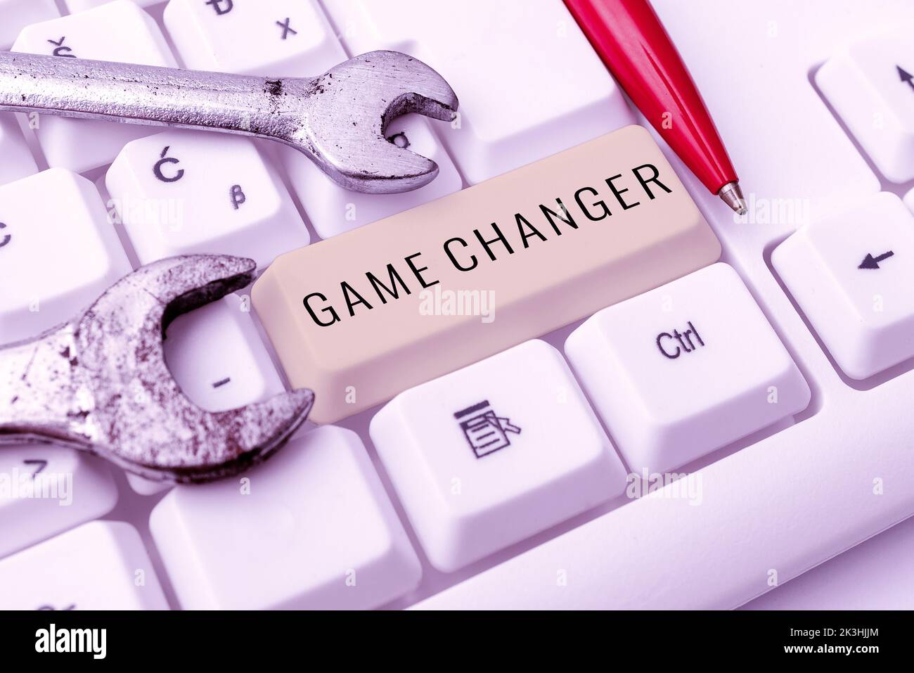 Text caption presenting Game Changer. Word for Sports Data Scorekeeper ...