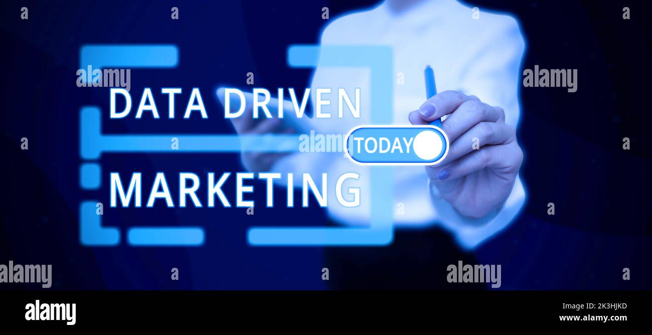 Text caption presenting Data Driven Marketing. Conceptual photo ... Text caption presenting Data Driven Marketing. Conceptual photo ...