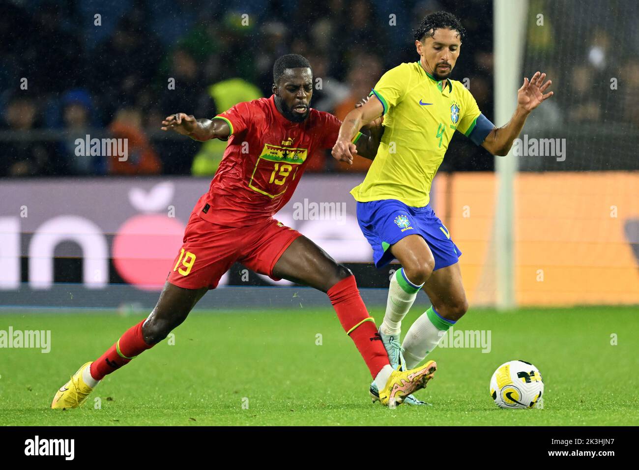LE HAVRE - (lr) Benjamin Tetteh of Ghana, Marquinhos of Brasil during ...