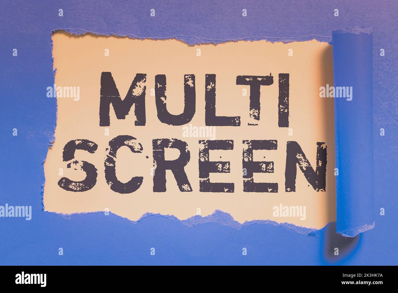 Hand writing sign Multi Screen. Word Written on Having or involving ...