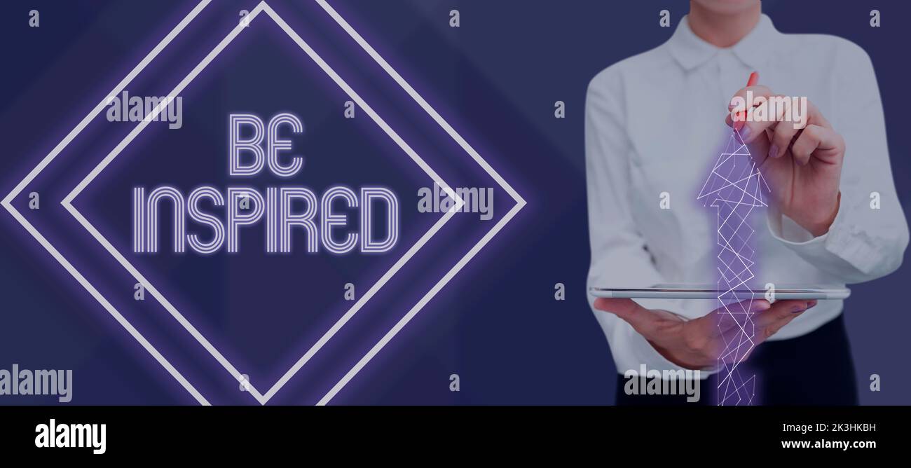 Conceptual display Be Inspired. Internet Concept extraordinary quality ...