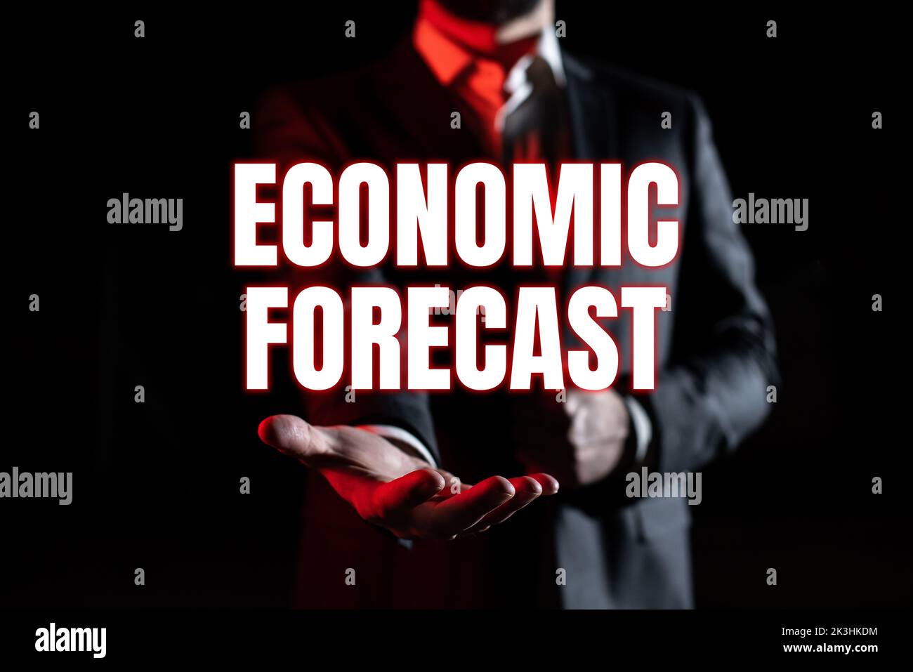 Conceptual display Economic ForecastProcess of making predictions about ...
