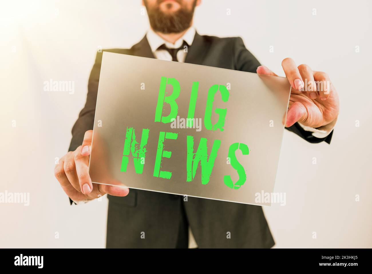 Text sign showing Big News. Business showcase knowing actions no one ...