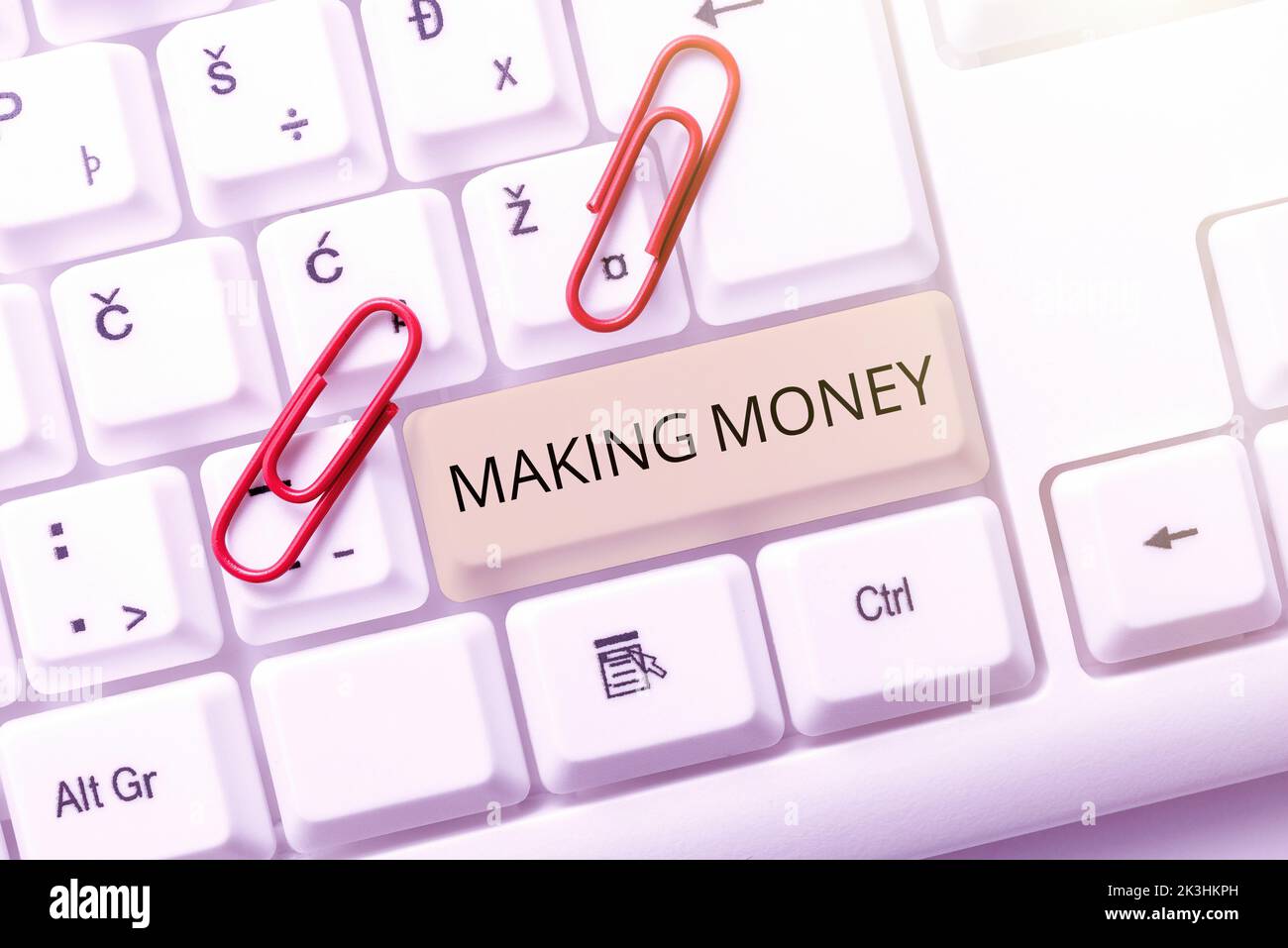 Conceptual caption Making Money. Word Written on Giving the opportunity ...