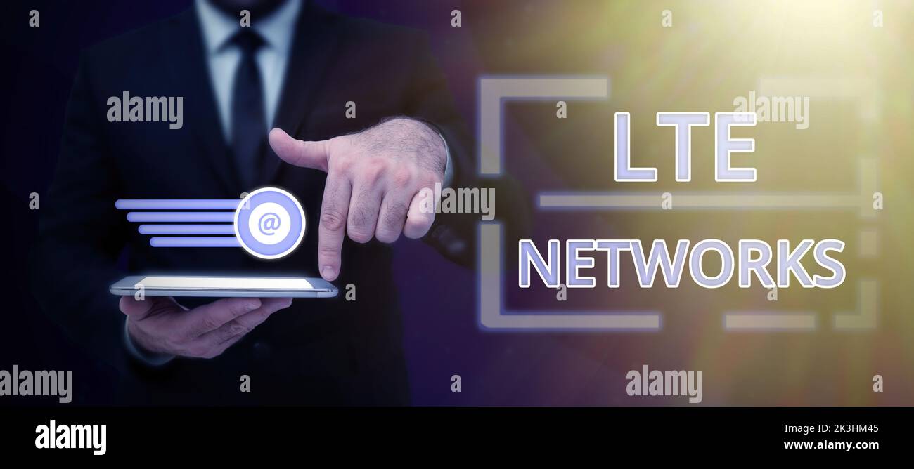 Conceptual caption Lte Networks. Internet Concept Fastest network ...