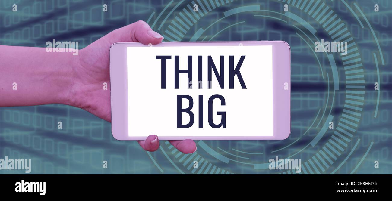 Writing displaying text Think Big. Business approach To plan for ... Writing displaying text Think Big. Business approach To plan for ...
