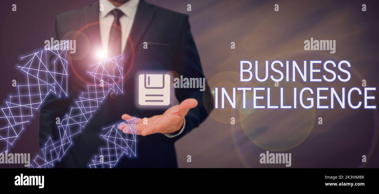 Sign displaying Business Intelligence. Concept meaning Best Practice of ...