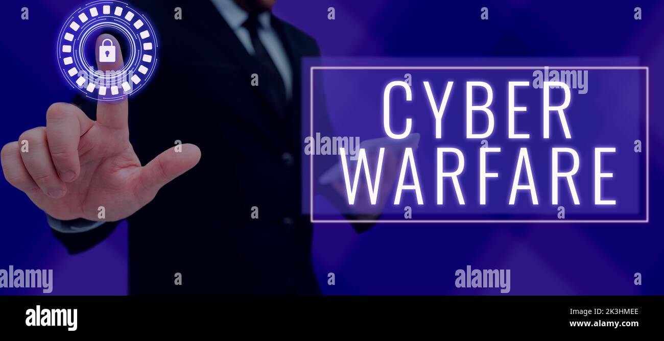 Sign displaying Cyber Warfare. Business concept Virtual War Hackers ... Sign displaying Cyber Warfare. Business concept Virtual War Hackers ...