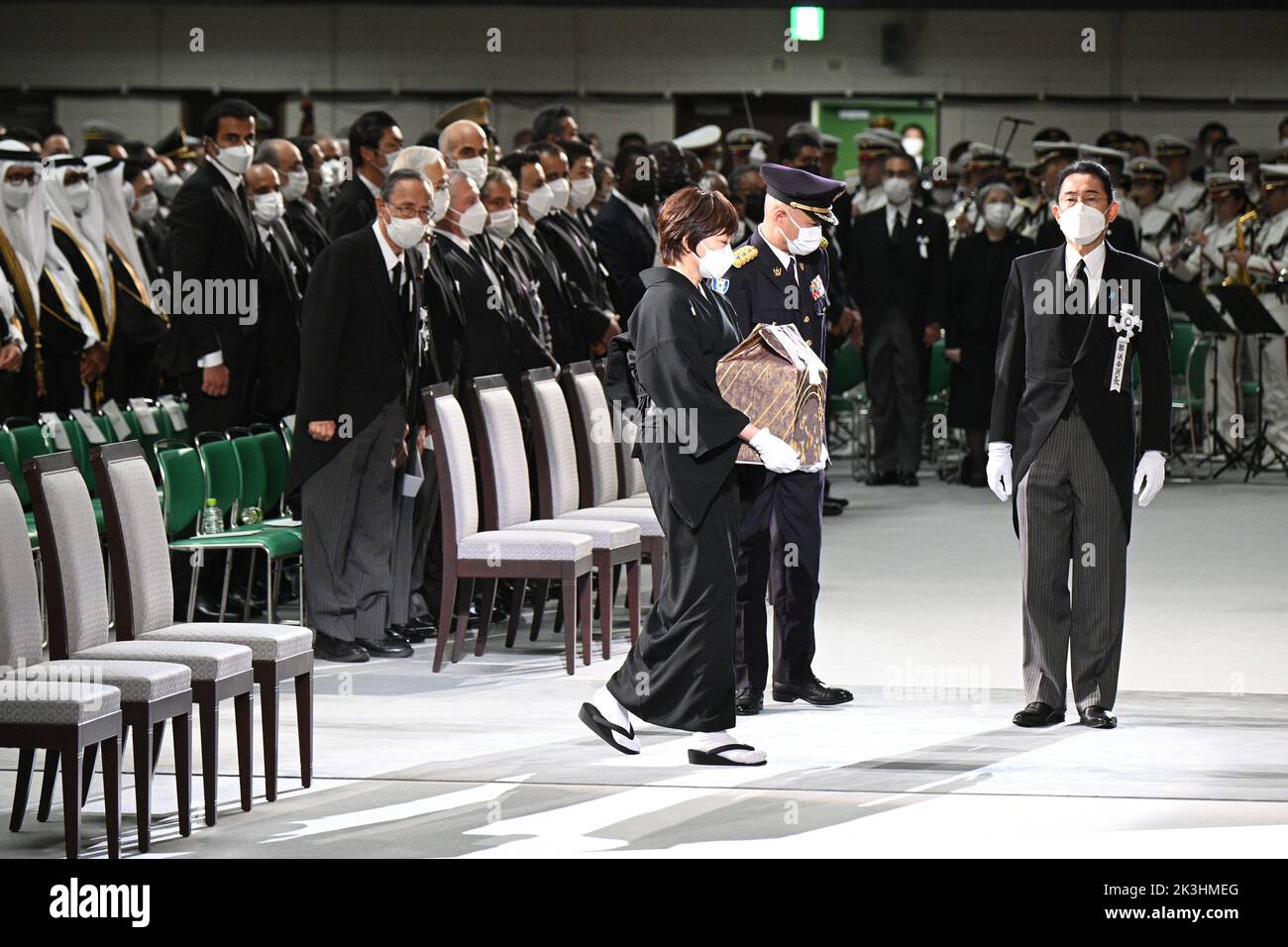 Tokyo, Japan. 27th Sep, 2022. The widow of former Japanese prime ...